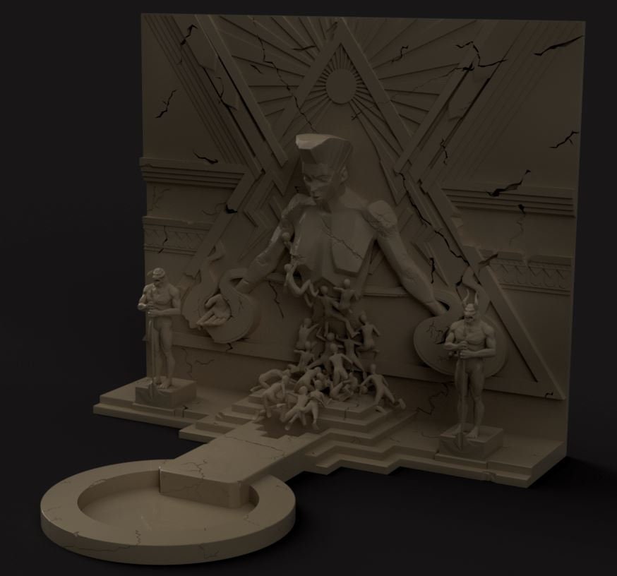 Ghostbusters Afterlife Gozer Temple Diorama - Etsy Ghostbusters Afterlife Gozer Temple Diorama - Etsy