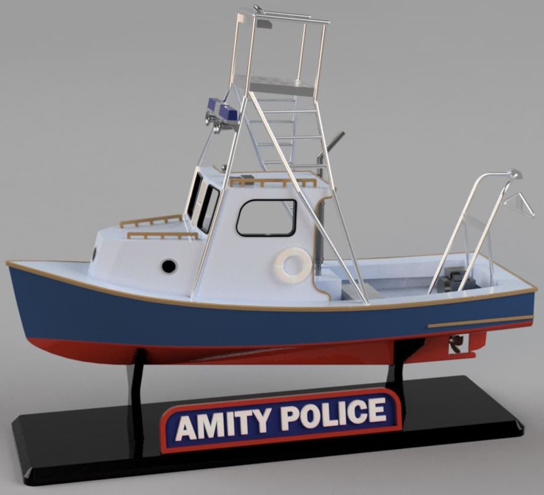 Amity Police Boat "jaws 2" 3d Model - Etsy