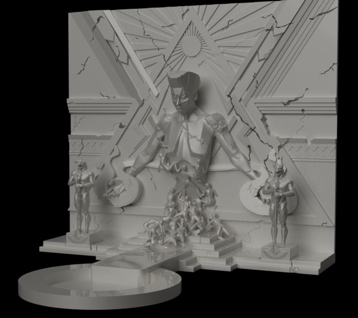 Ghostbusters Afterlife Gozer Temple Diorama - Etsy