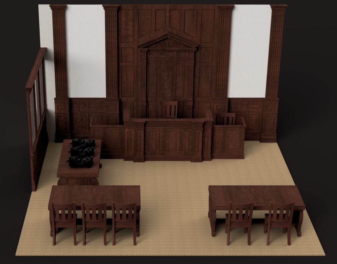 Ghostbusters 2 Courtroom Diorama - Etsy