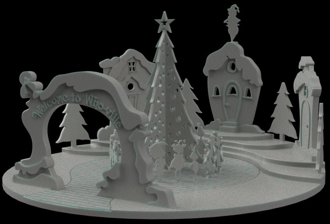 Who-ville Christmas Display Digital Files - Etsy