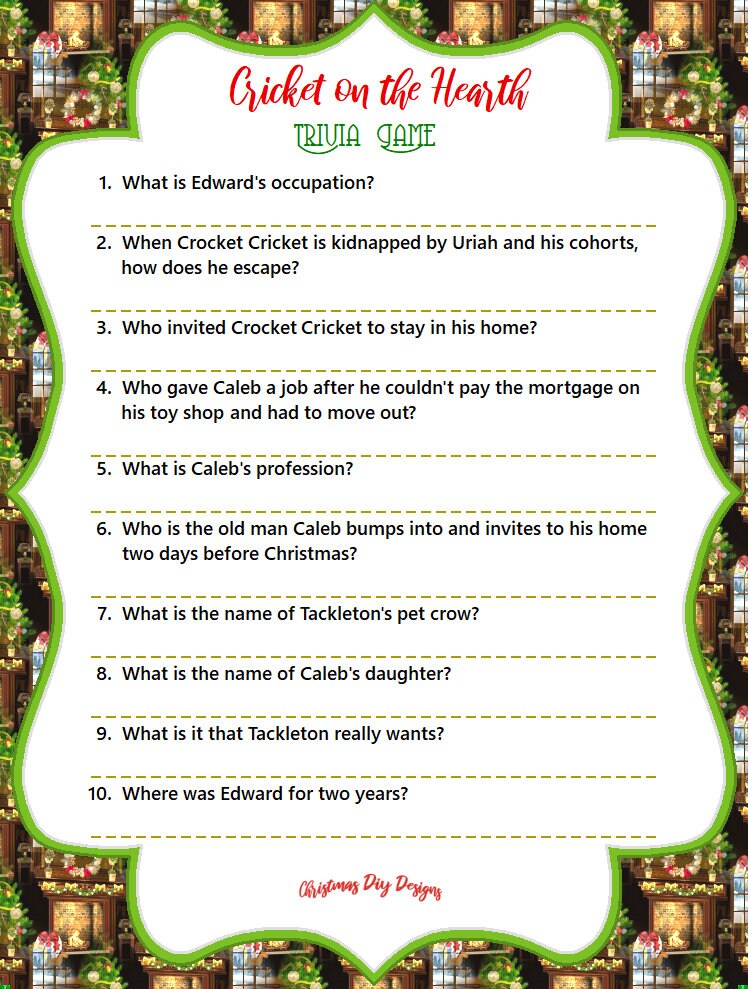 Printable Christmas Trivia Games - Christmas Party Games, Christmas ...