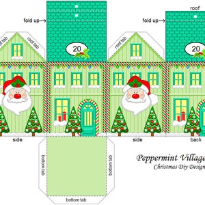 25 Printable DIY Christmas Houses for Advent Gifts - Advent Calendar ...