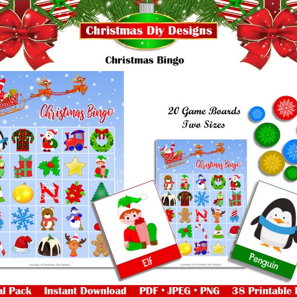 Christmas Bingo - Etsy