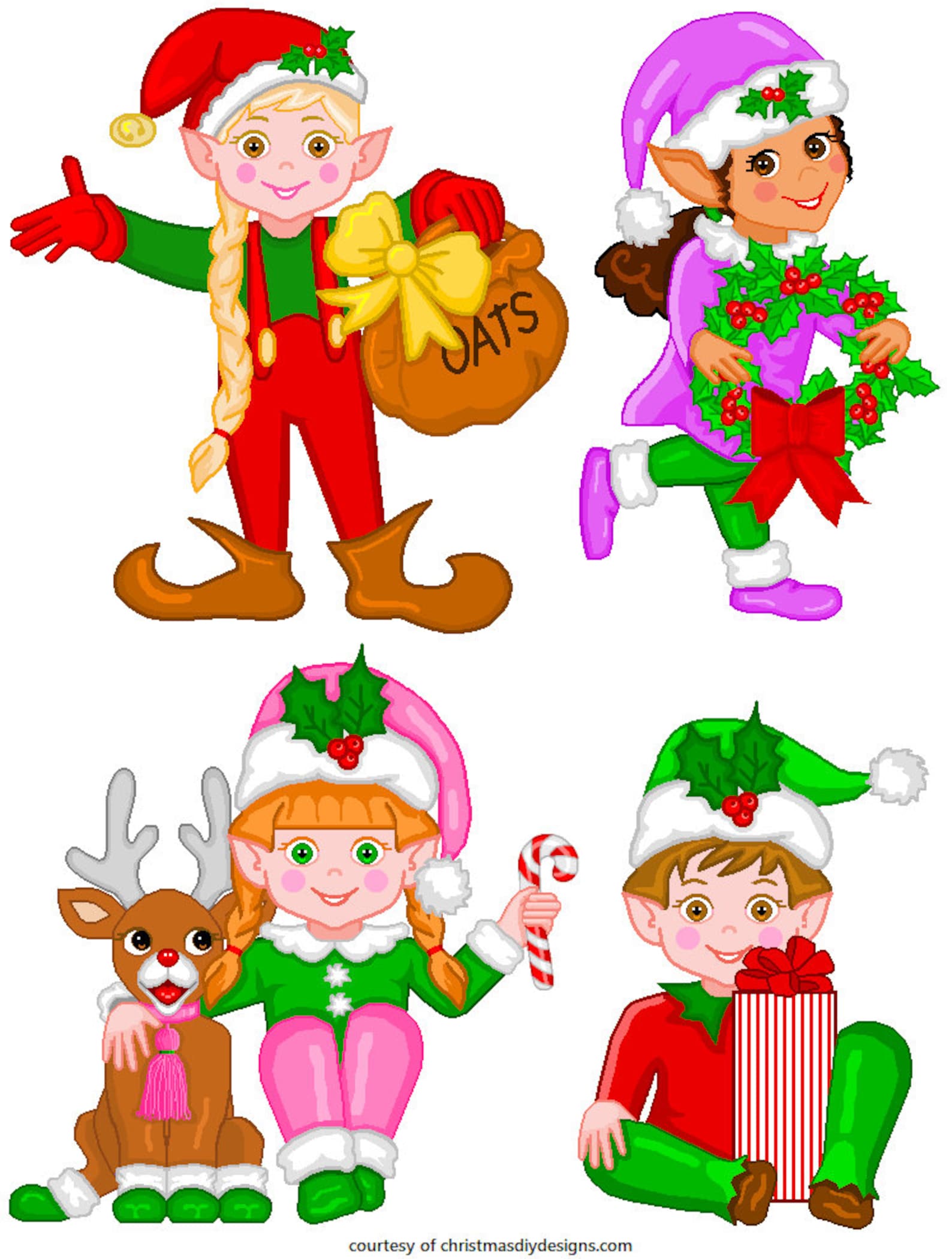 Christmas Clipart - Printable Christmas Clipart, Christmas Elf Clipart ...