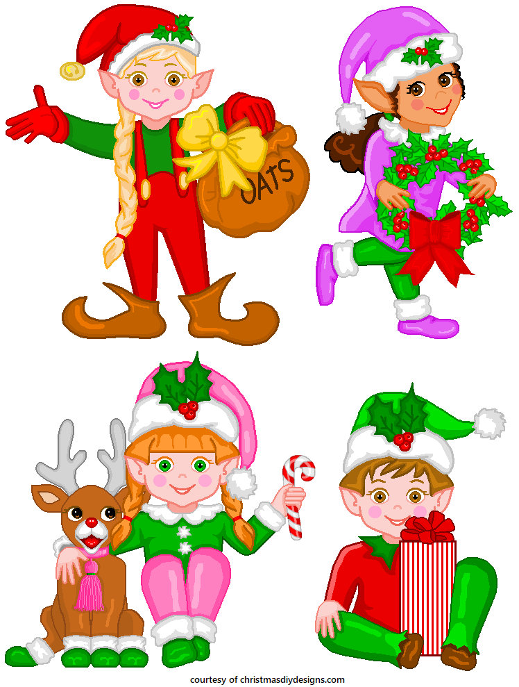 Christmas Clipart - Printable Christmas Clipart, Christmas Elf Clipart ...
