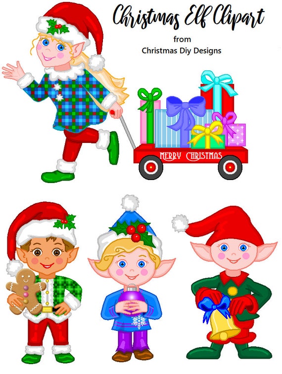 7 Fridays Till Christmas Elf Clipart