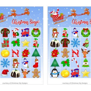 Printable Christmas Bingo Game - Christmas Bingo, Christmas Bingo ...