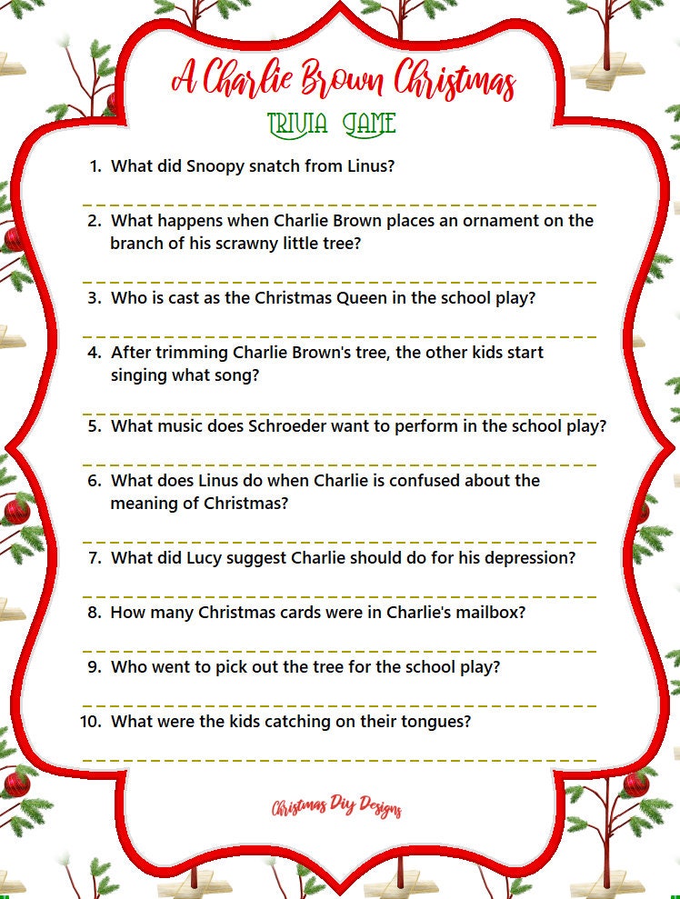 Printable Christmas Trivia Games - Christmas Party Games, Christmas ...