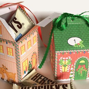 25 Printable DIY Christmas Houses for Advent Gifts - Advent Calendar ...