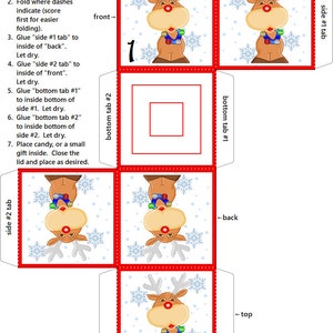 25 Printable DIY Christmas Advent Gift Boxes-christmas Advent Gift ...