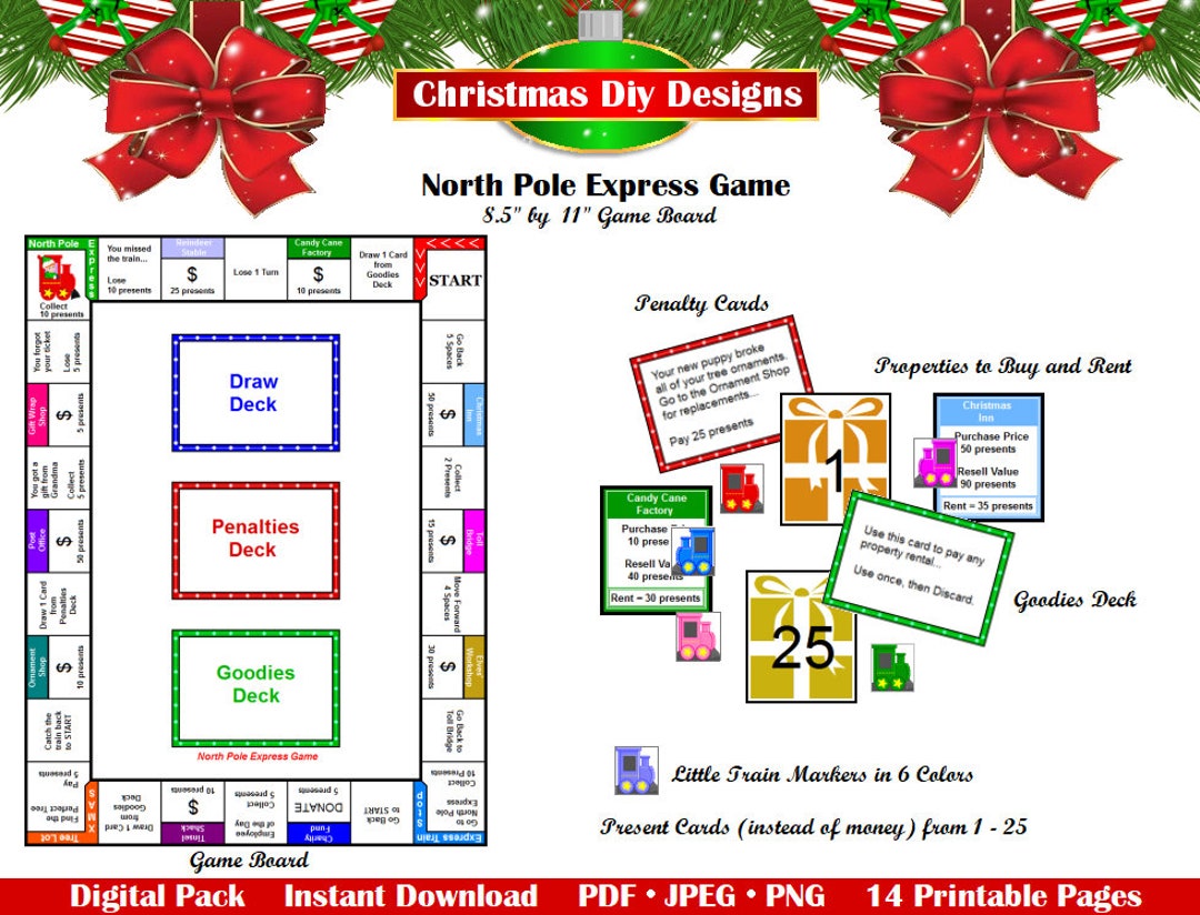 Christmas Party Game - Printable Christmas Party Game, Family Christmas ...