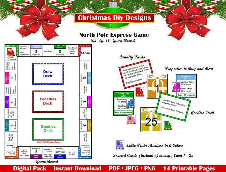 Christmas Party Game - Printable Christmas Party Game, Family Christmas ...