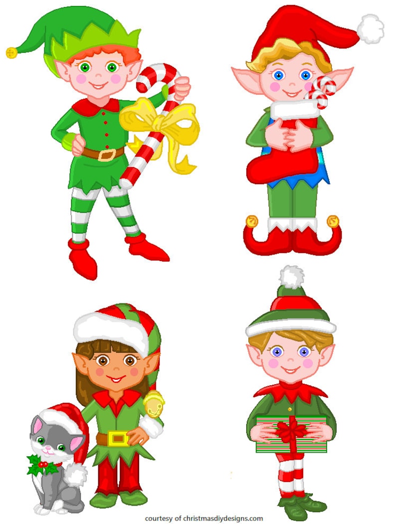 Christmas Clipart - Printable Christmas Clipart, Christmas Elf Clipart ...