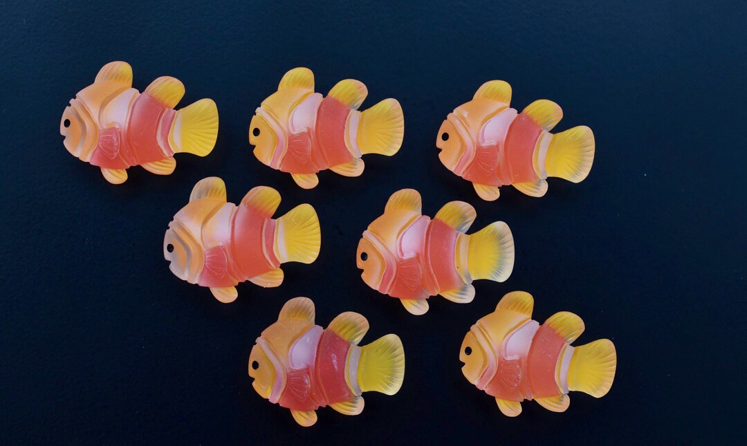 Cute Clownfish Magnets, Set of 7, Refrigerator Magnets, Tropical Fish ...