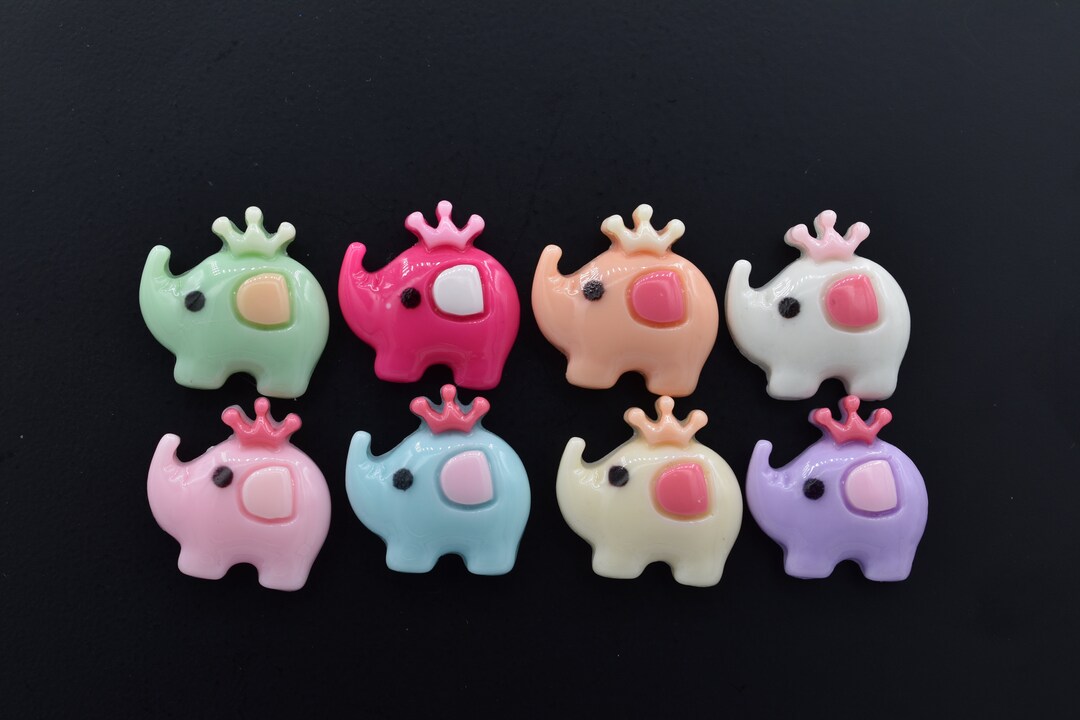 Elephant Magnets, Refrigerator Magnets, Set of 8, Elephant Princess ...