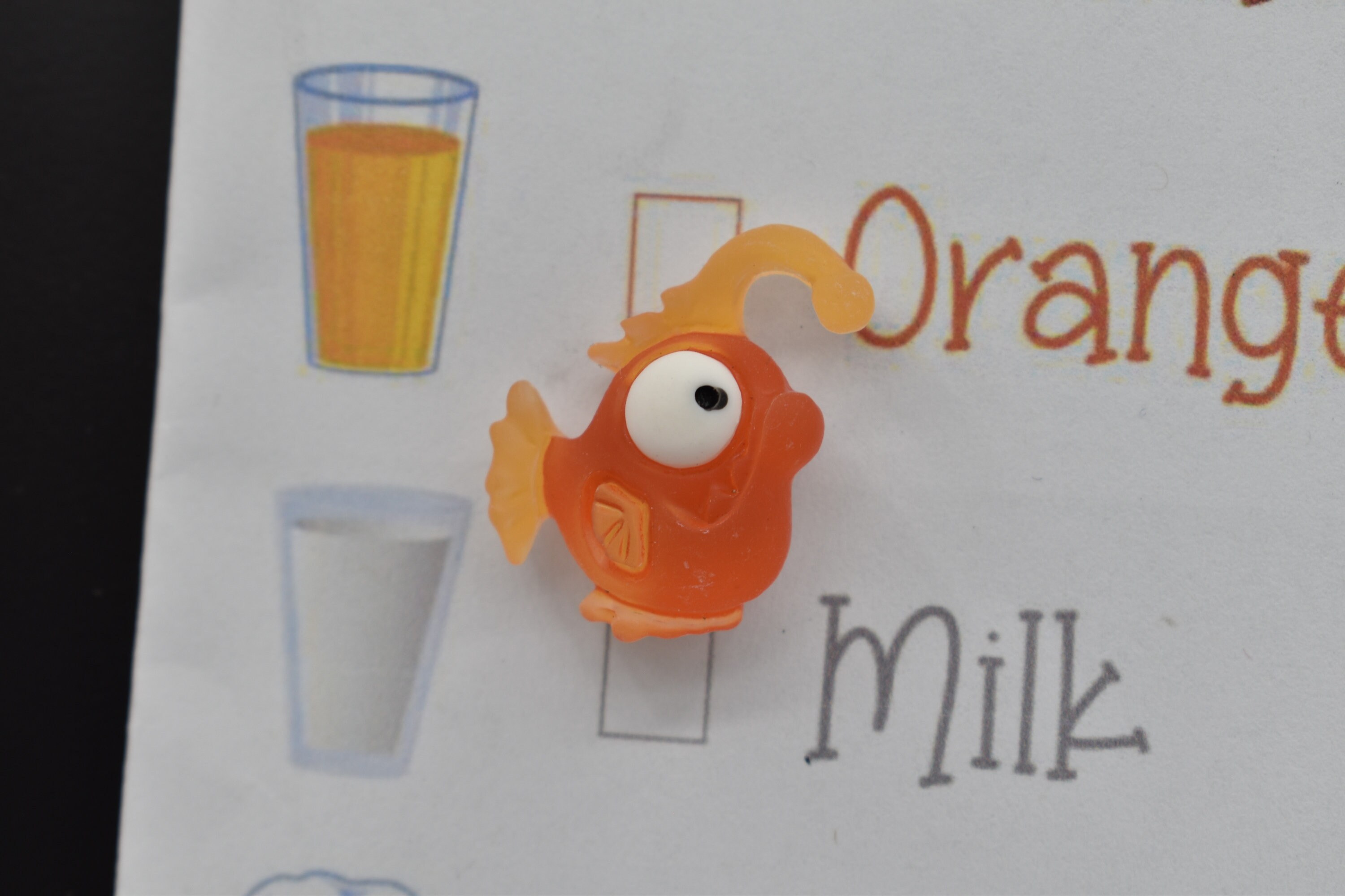 Cute Orange Fish Magnets, Anglerfish, Refrigerator Magnets, Whiteboard ...