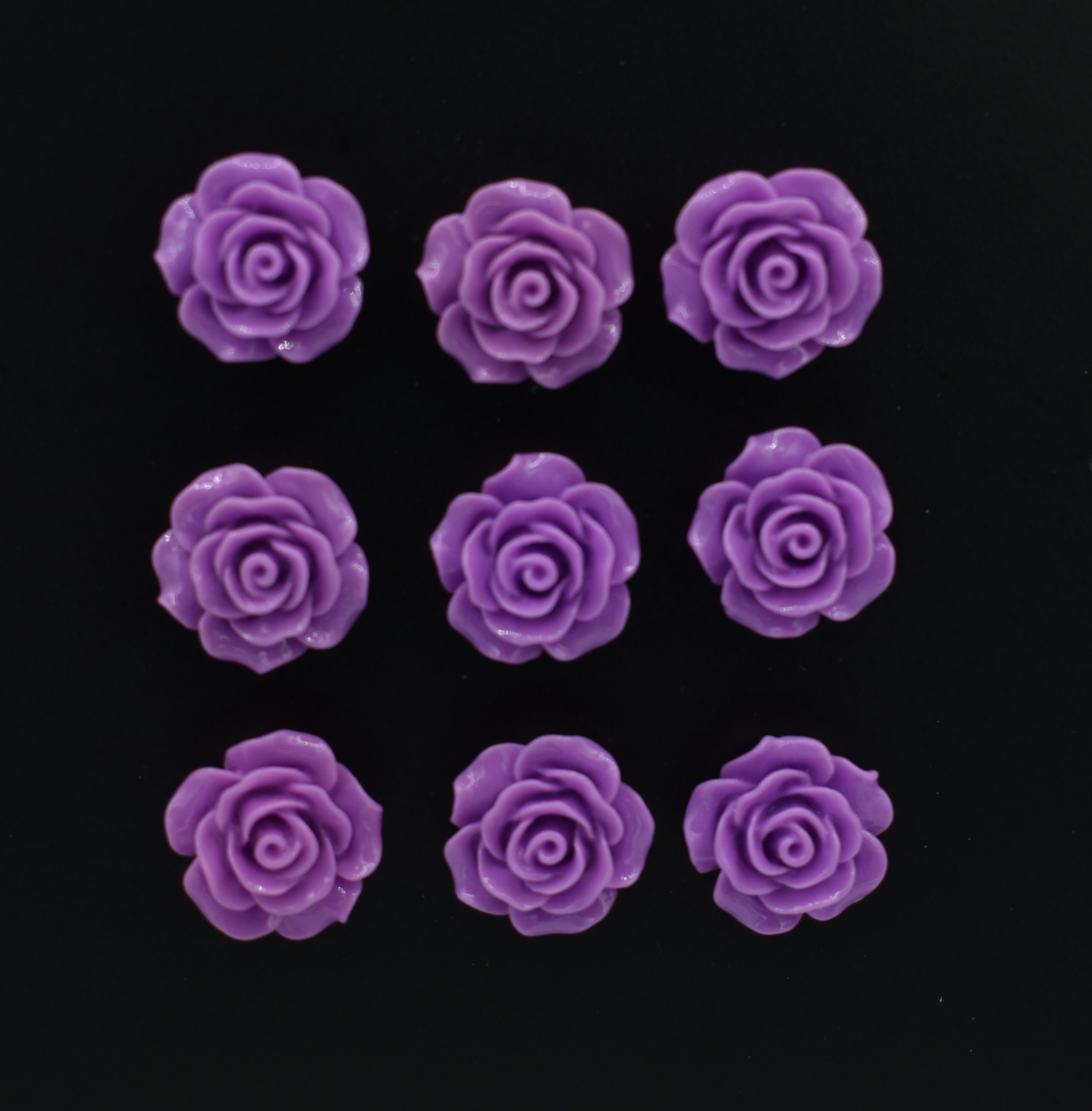 Pretty Flower Magnets, Purple, Roses, Set of 9, Refrigerator Magnets ...