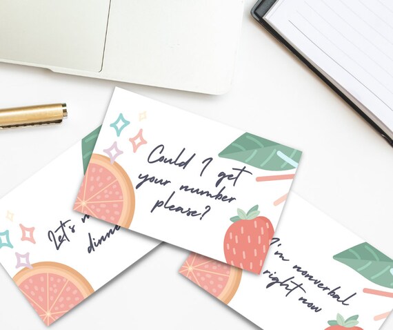 Classy Printable Word Cards to Customize for When You're - Etsy