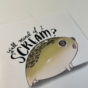 4x4 Screaming Desert Rain Frog Meme Print - Etsy