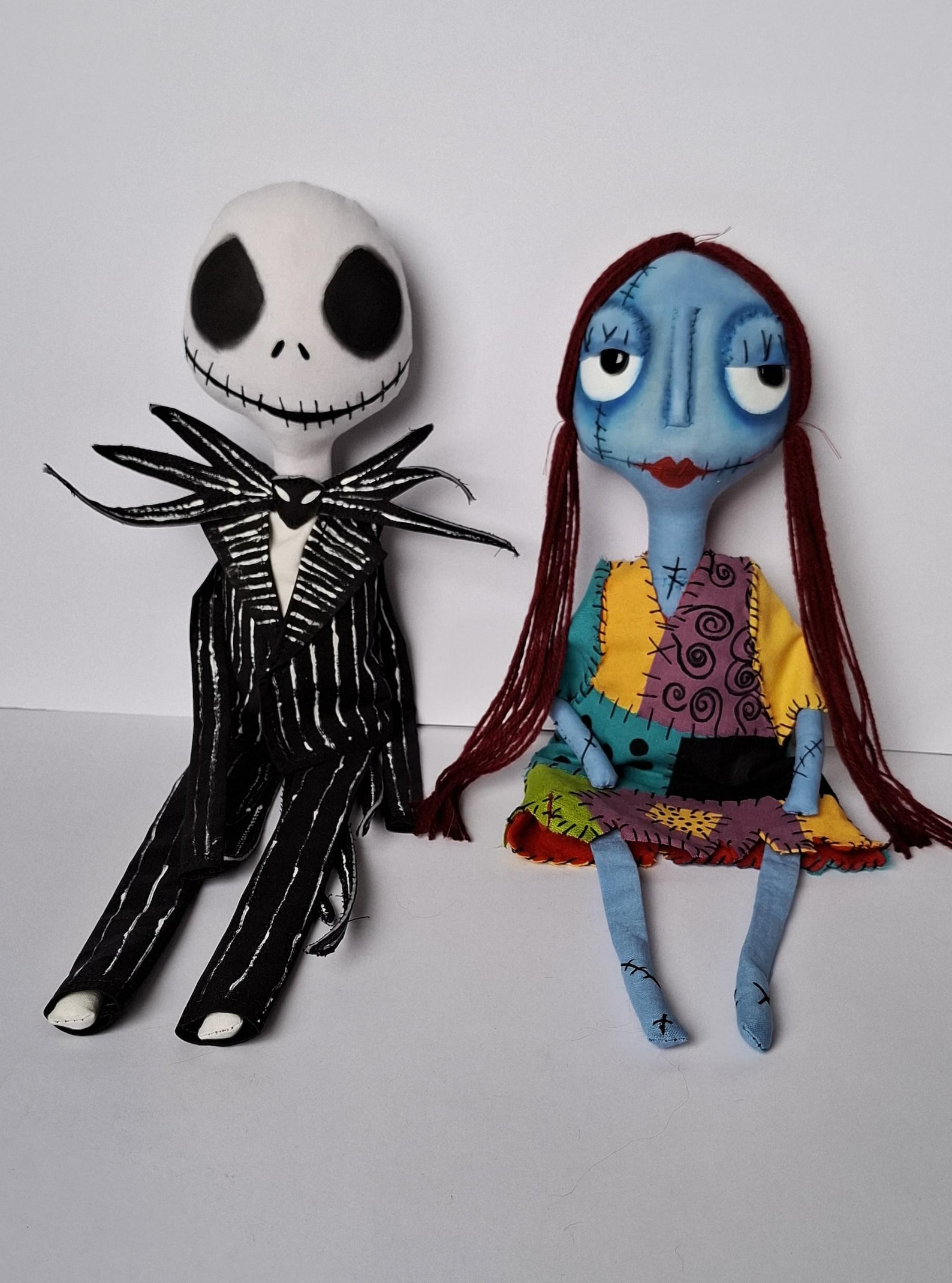 Handmade Jack and Sally Dolls: Gothic Art Dolls - Etsy