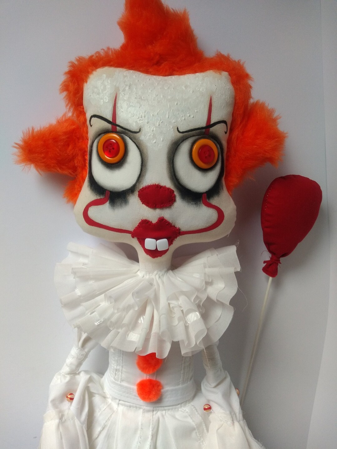 Pennywise Doll Clown Doll / Handmadedoll / Spooky Doll / - Etsy