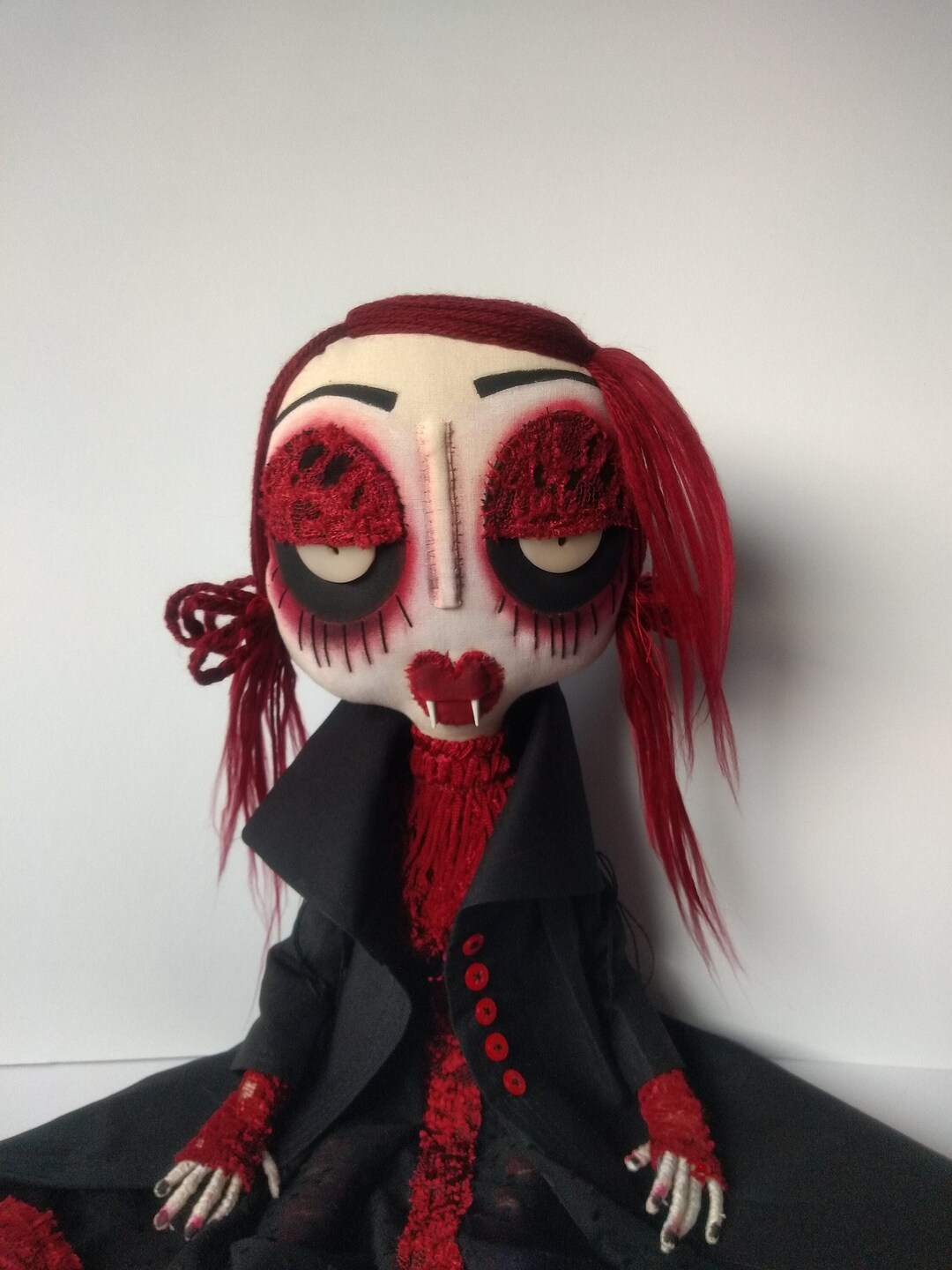 Vampire Aleera Handmade Doll/ Vampire Doll / Goth Doll - Etsy