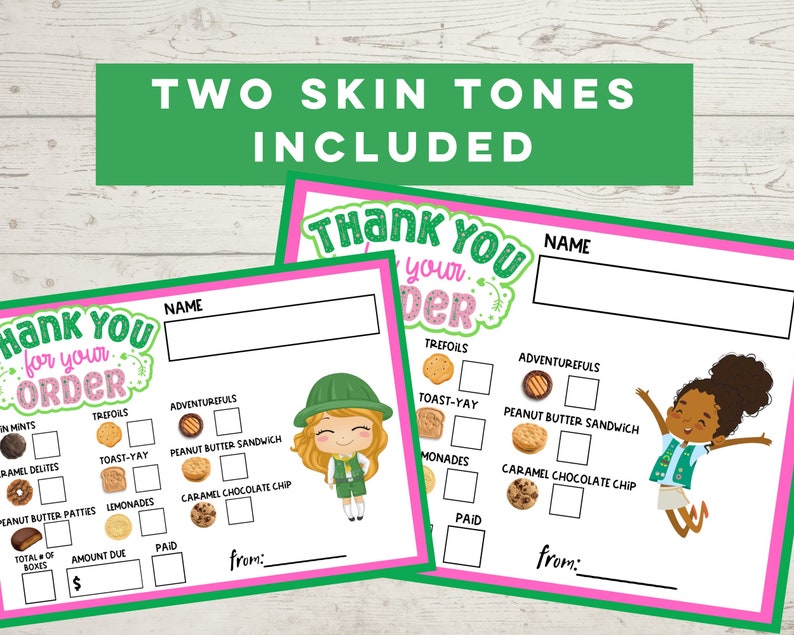 Thank You Girl Scout Cookies,girl Scout Cookie Thank You, Cookie Order ...