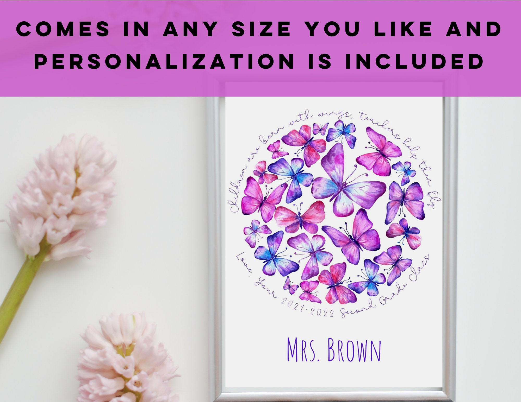 Quotes Teacher Appreciation Week, Personalized Teacher Gift, Printable ...