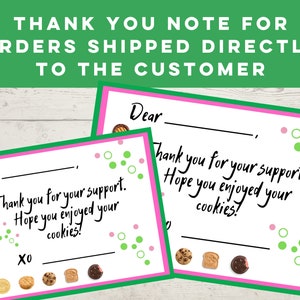 Thank You Girl Scout Cookies,girl Scout Cookie Thank You, Cookie Order ...