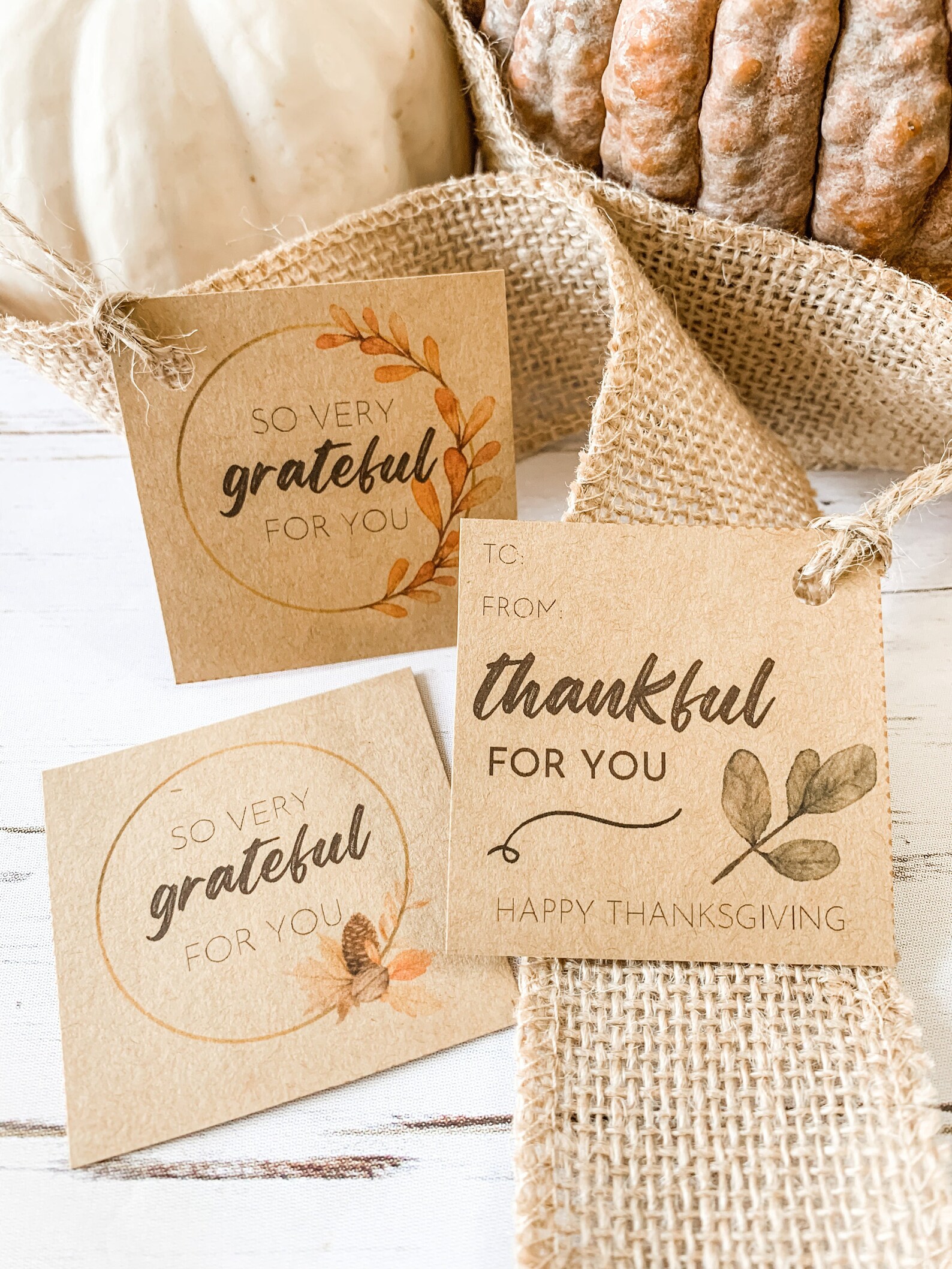 Printable Thanksgiving Gift Tags, Favor Tags, Gift Tags Printable ...