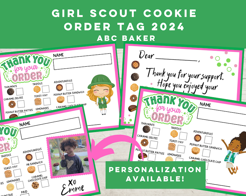 Thank You Girl Scout Cookies,girl Scout Cookie Thank You, Cookie Order ...