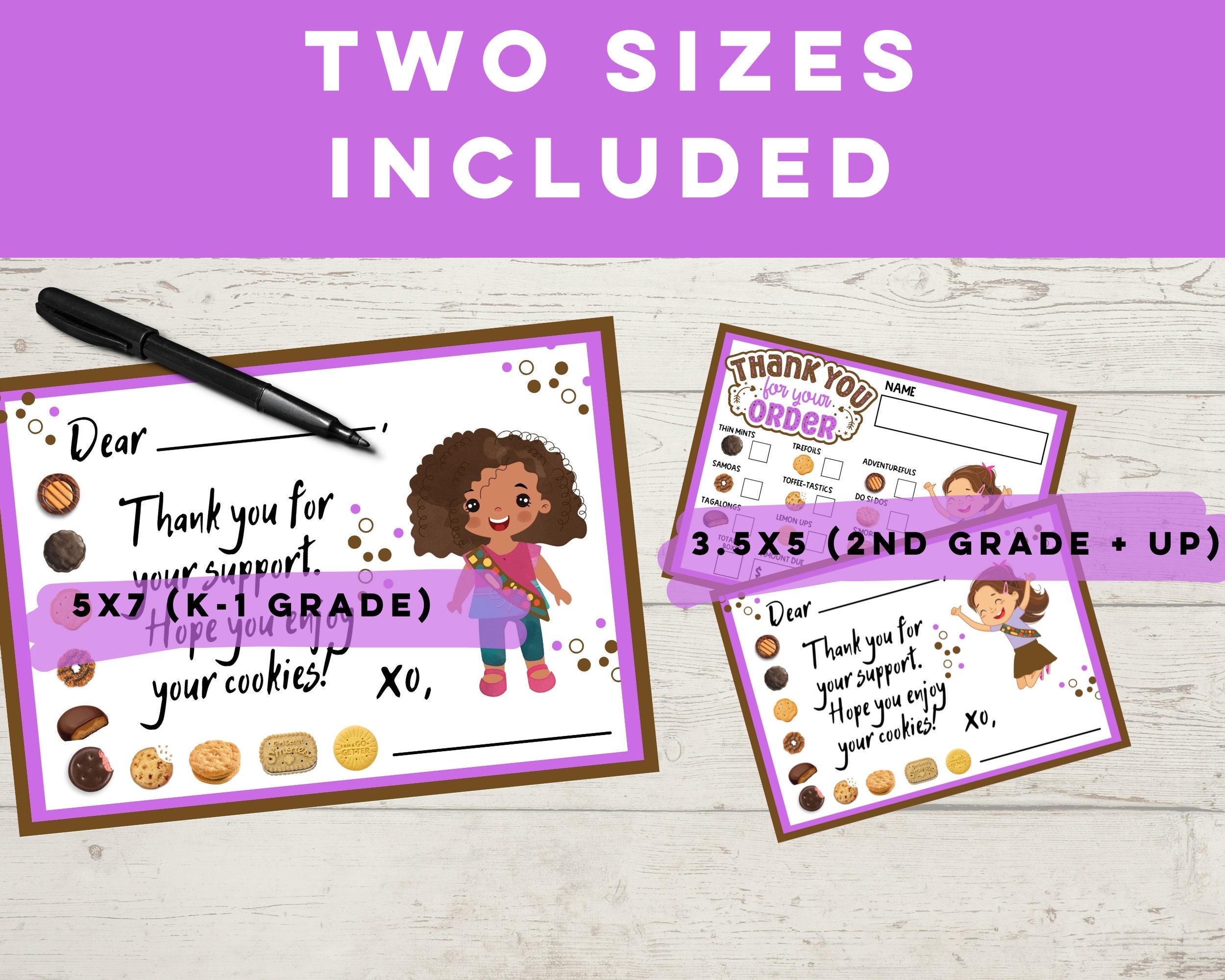 BROWNIE Girl Scout Cookie Printable 2024, Cookie Order Tag, Little ...