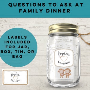 Family Questions for the Dinner Table, Questions for Families Dinner ...