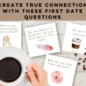 First Date Conversation Starter Cards, 60 Fun Questions (PDF) - Etsy