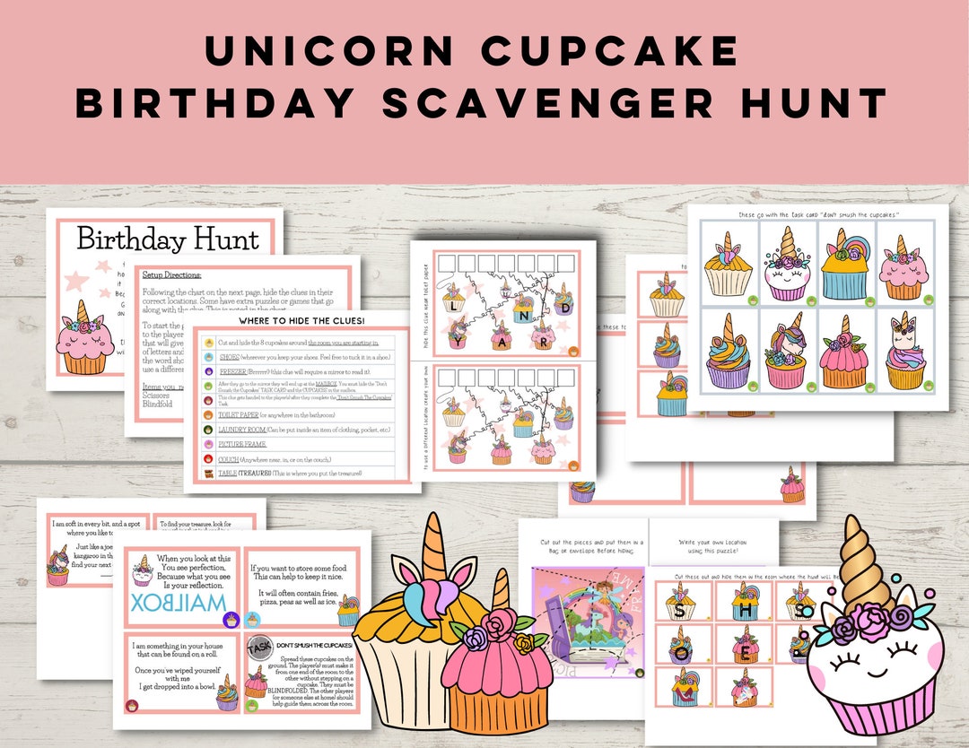 Scavenger Hunt Birthday, Scavenger Hunt Kids, Birthday Treasure Hunt ...