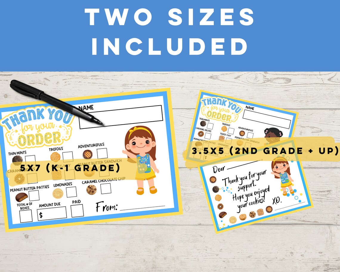 DAISY Girl Scout Cookie Printable 2024, ABC Baker, Cookie Order Tag ...