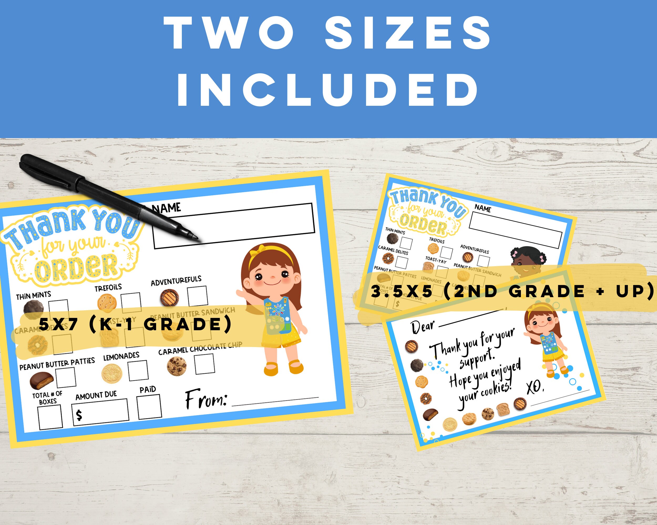 DAISY Girl Scout Cookie Printable 2024, ABC Baker, Cookie Order Tag ...