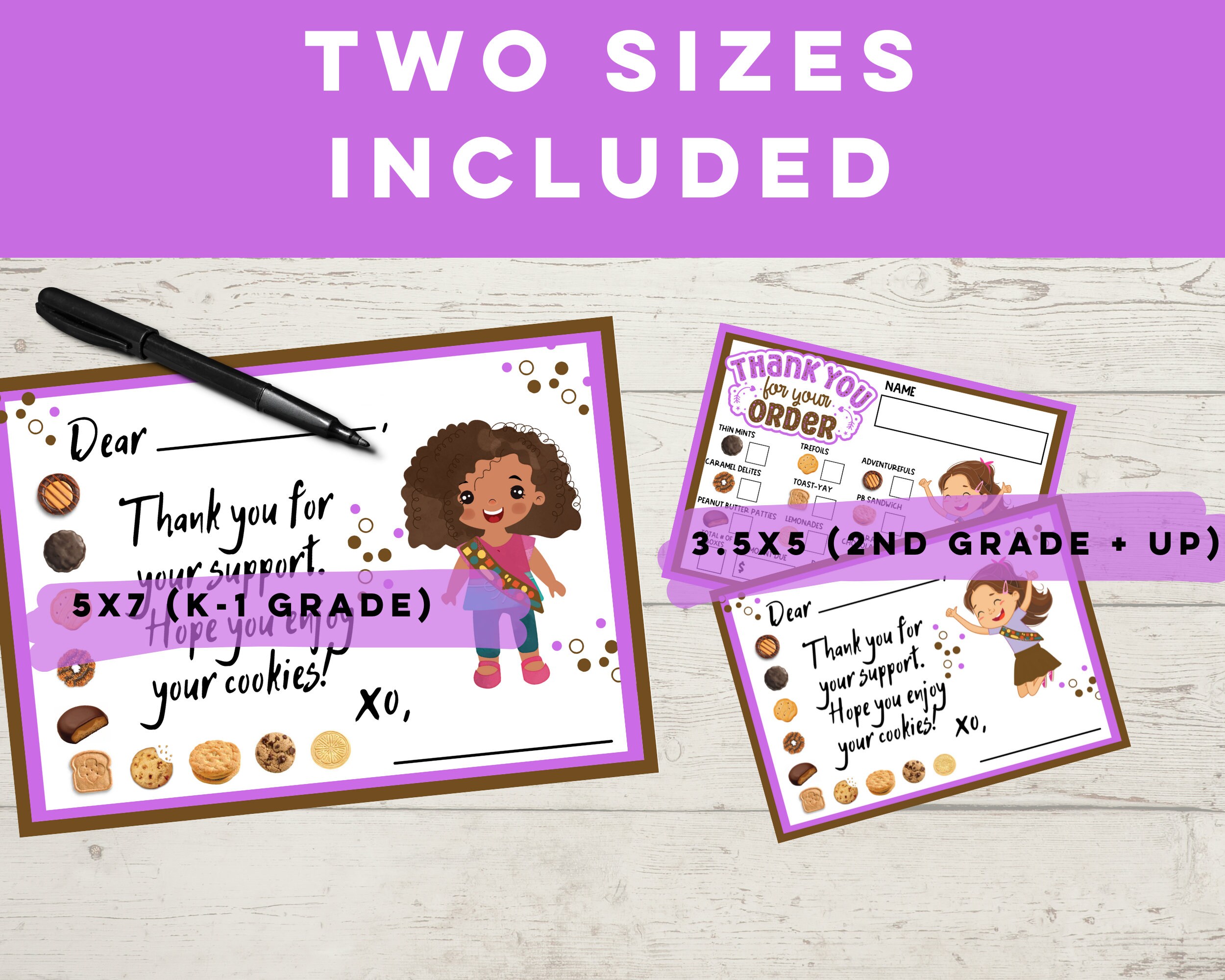 BROWNIE Girl Scout Cookie Printable 2025, Cookie Order Tag, ABC Baker ...