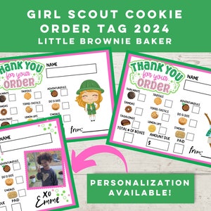Girl Scout Cookie Thank You, Girl Scout Cookie Thank You Note Printable ...