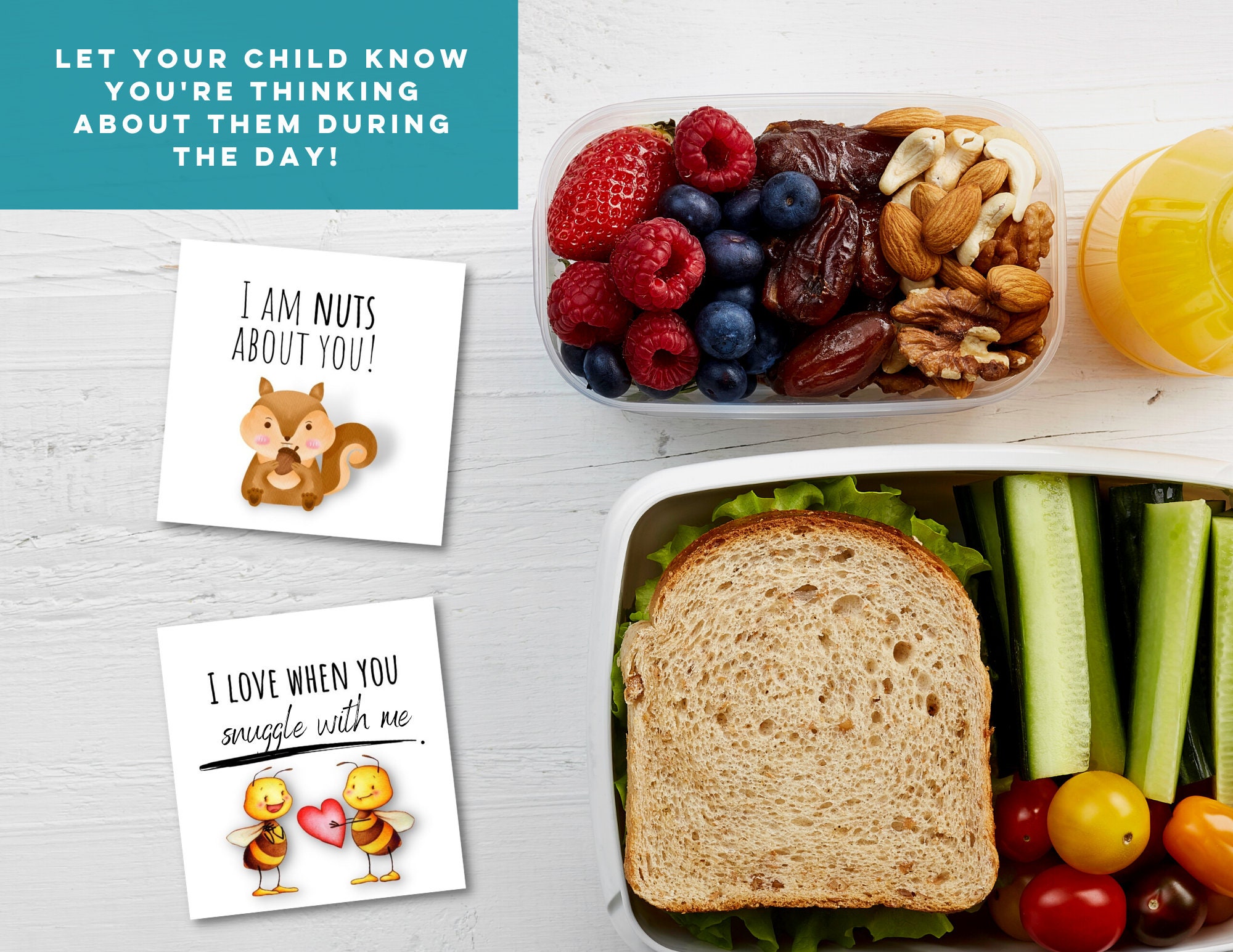 Lunch Box Notes, Lunch Notes for Kids, Lunchbox Cards, Affirmations ...