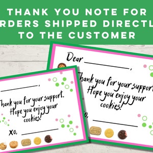 Girl Scout Cookie Thank You, Girl Scout Cookie Thank You Note Printable ...