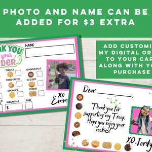 Girl Scout Cookie Thank You, Girl Scout Cookie Thank You Note Printable ...