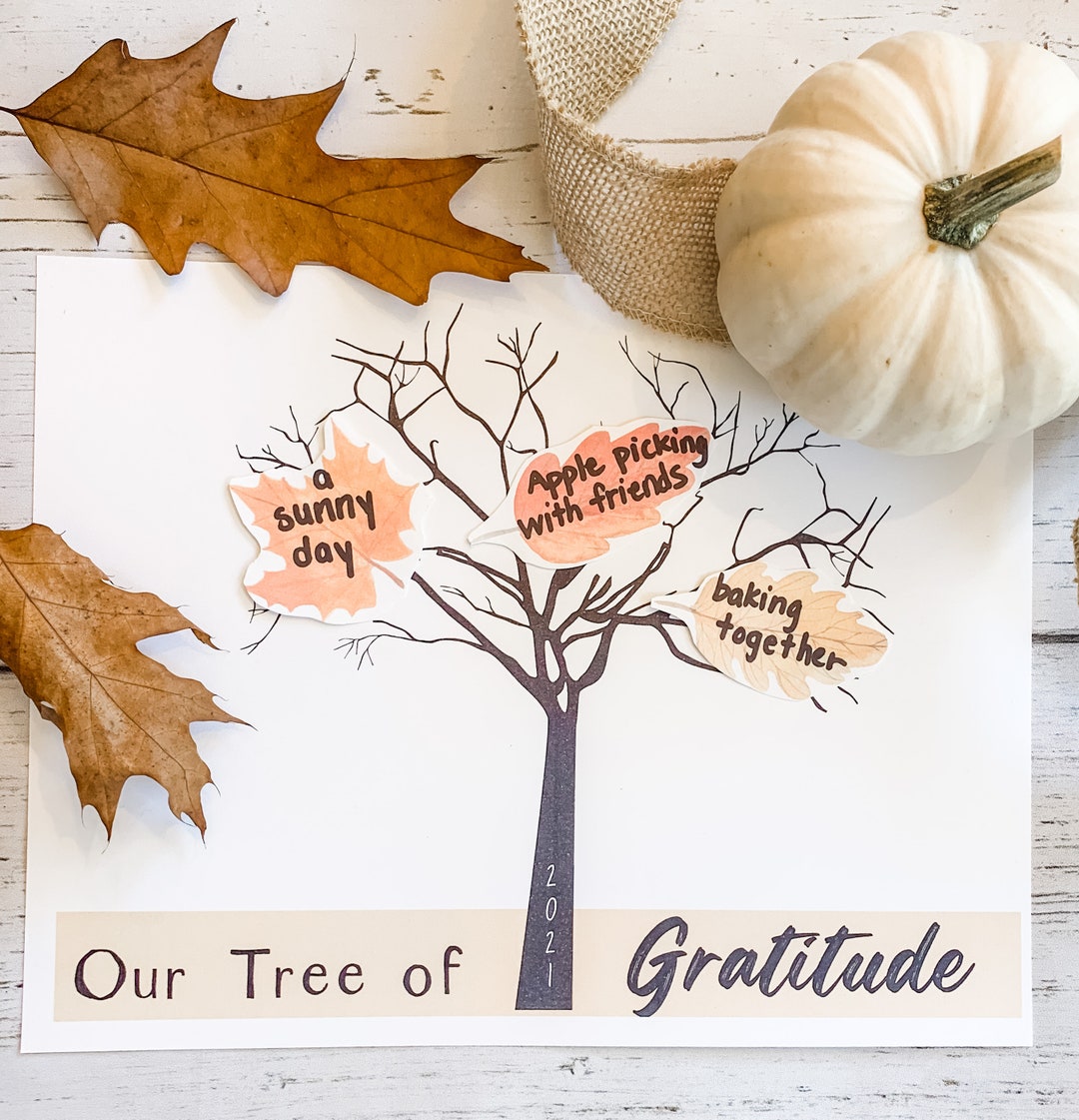 Printable Gratitude Tree - Etsy