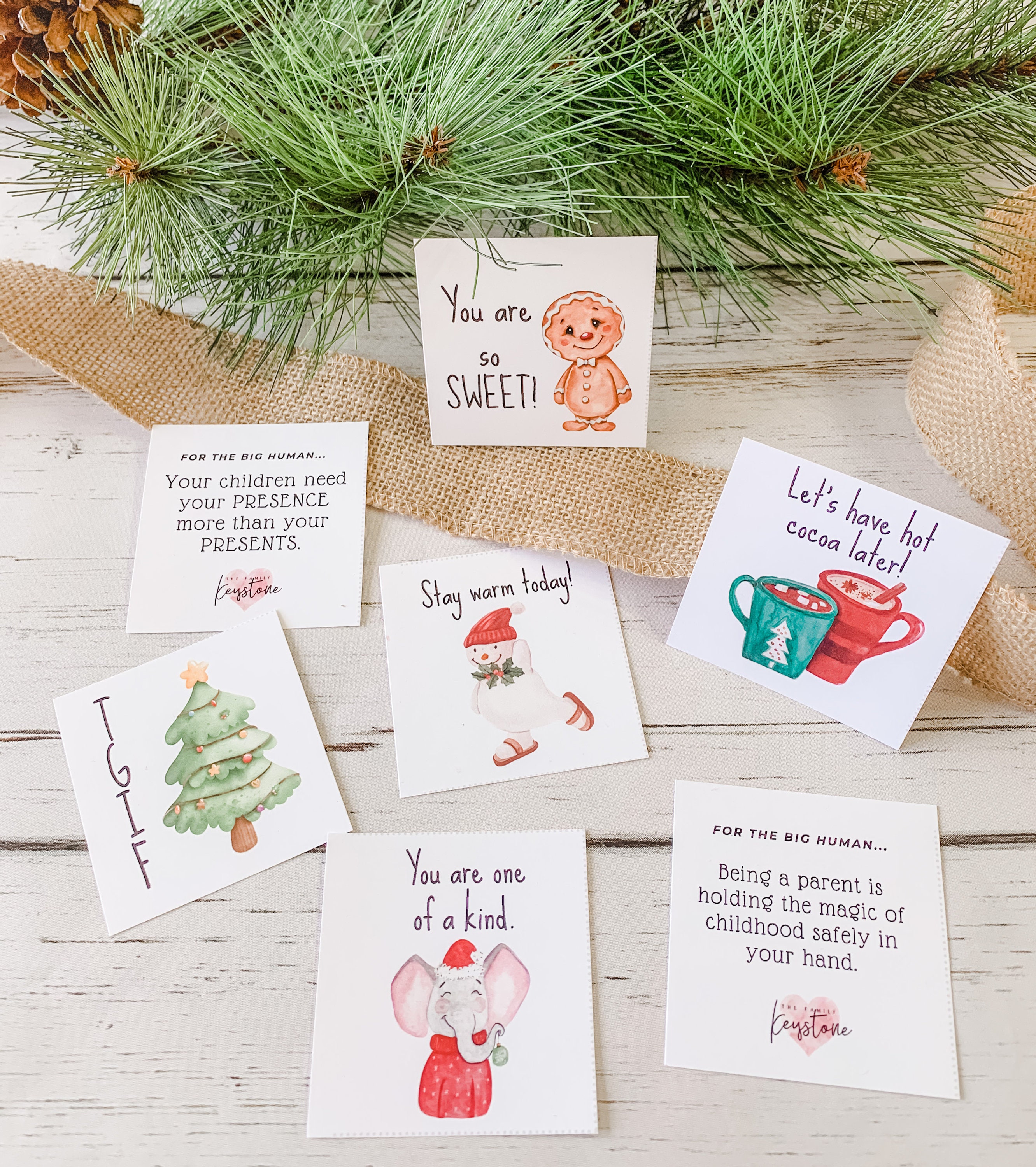 Printable Christmas Lunchbox Notes, Christmas Lunchbox Notes for Kids ...