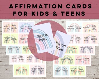 Printable Affirmation Cards - Etsy