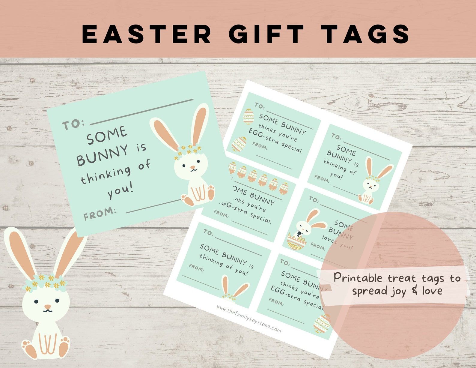 Easter Gift Tags, Printable Easter Gift Tags - Etsy