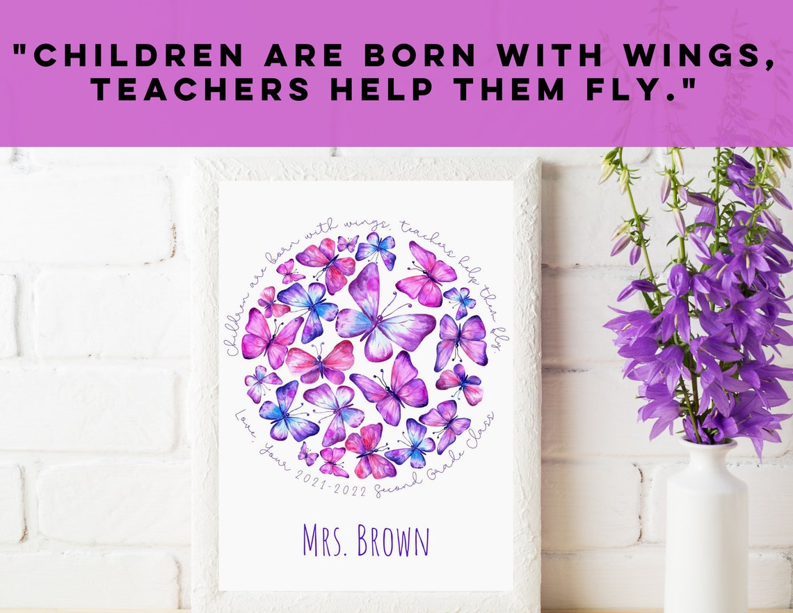 Quotes Teacher Appreciation Week, Personalized Teacher Gift, Printable ...