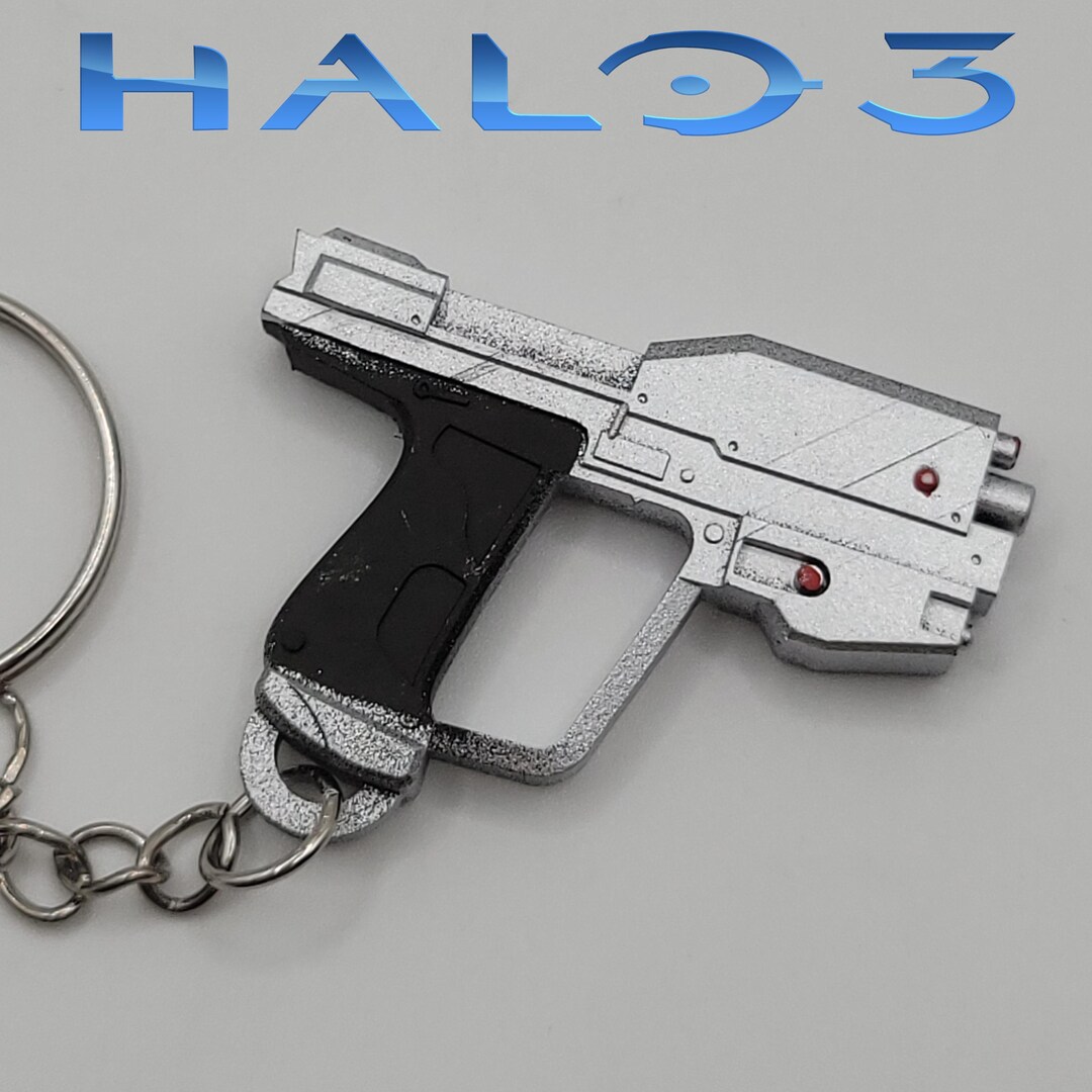 Halo Keychain - Magnum Pistol /// Hand-painted Detailed Charm for ...