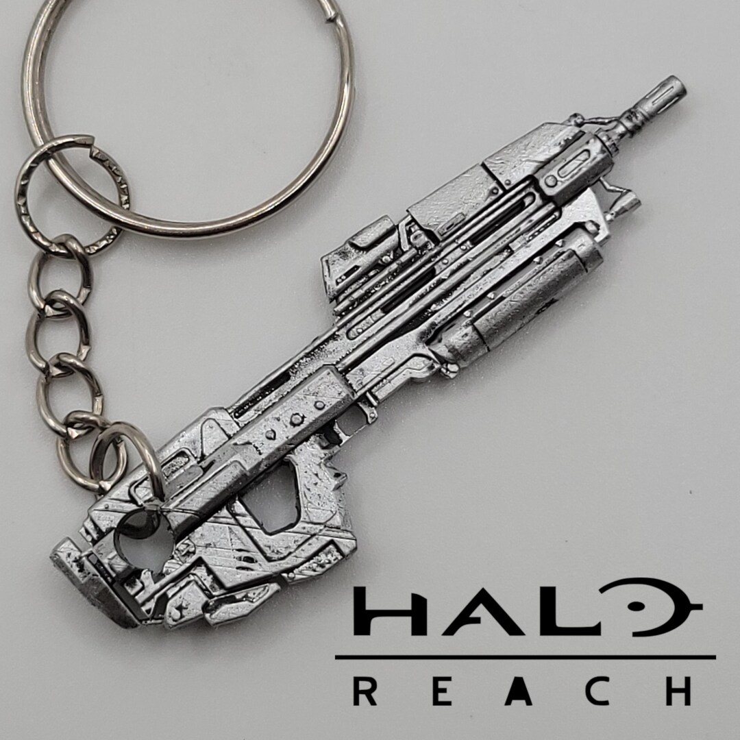 Halo Reach Assault Rifle Keychain /// Hand-painted Detailed Charm for ...